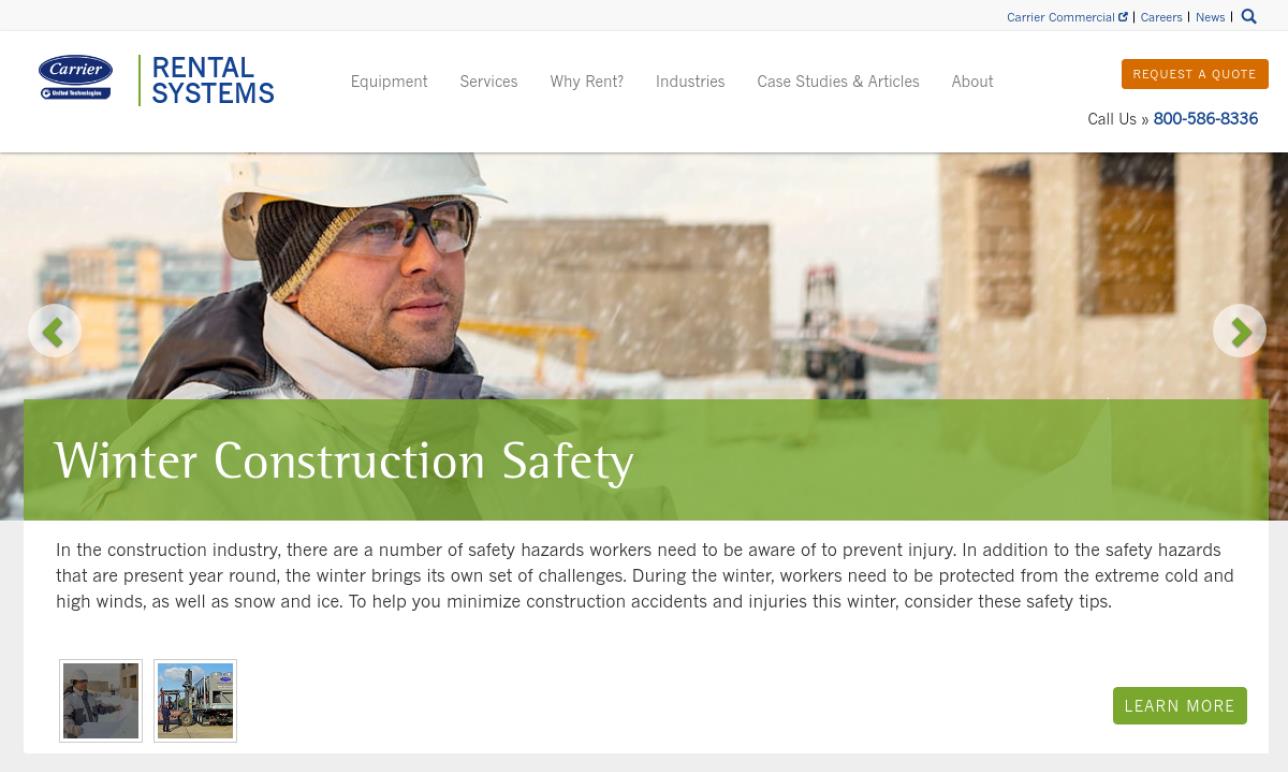 Carrier® Rental Systems/ Carrier Corps | Liquid Chillers