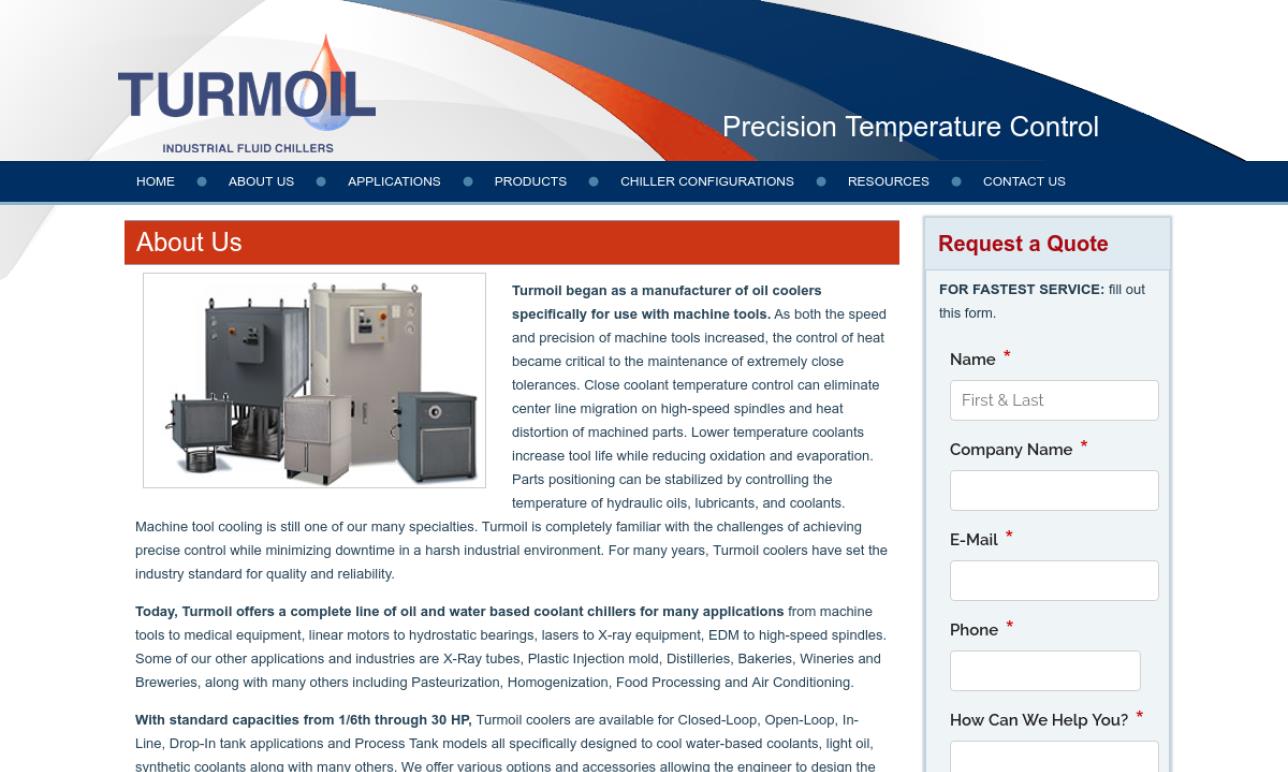 Turmoil Inc. | Liquid Chillers